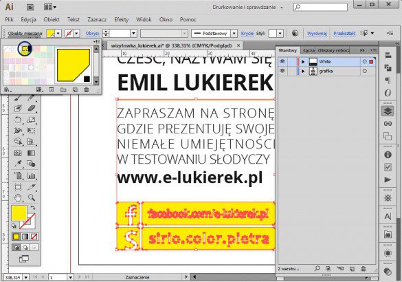 Tutorial Adobe Illustrator - plik z białym nadrukiem i poddrukiem ...