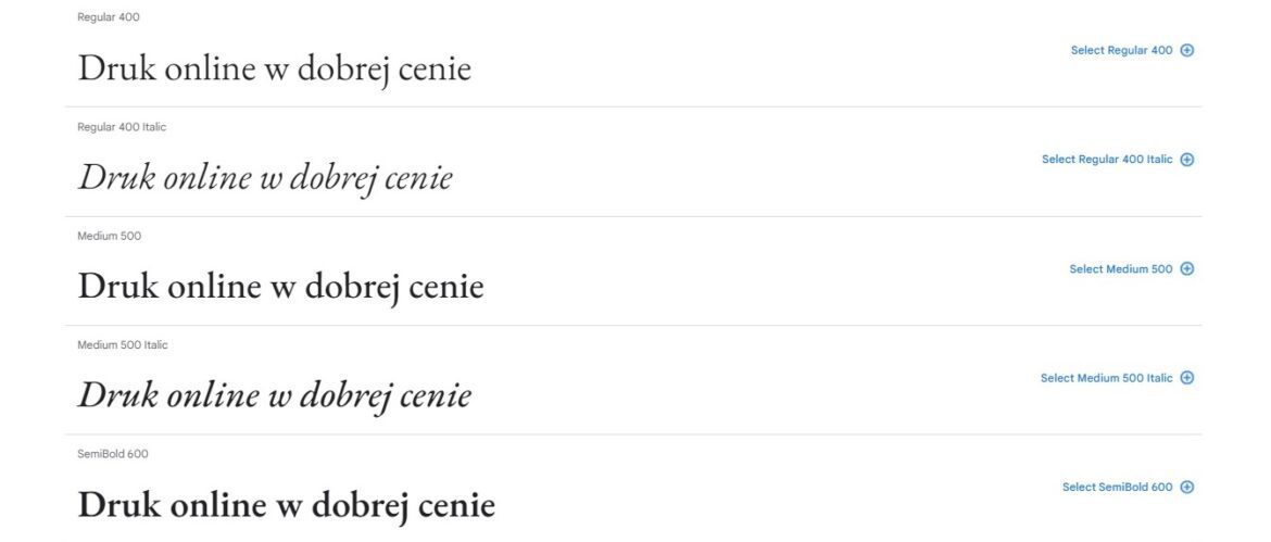 Darmowe fonty szeryfowe od Google Fonts - Blogomat - blog drukarni ... Darmowe fonty szeryfowe od Google Fonts - Blogomat - blog drukarni ...