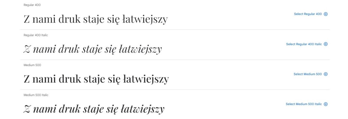 Darmowe fonty szeryfowe od Google Fonts - Blogomat - blog drukarni ...